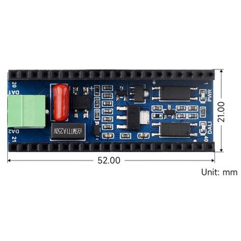 dali2 expansion module for esp32 pico series boards the pi hut