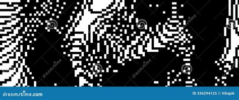 Black Dithered Wavy Curved Line Texture 8 Bit Pixel Glitch Background Rasterized Stripe
