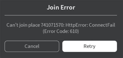 Error Code 610 Bulletin Board Developer Forum Roblox