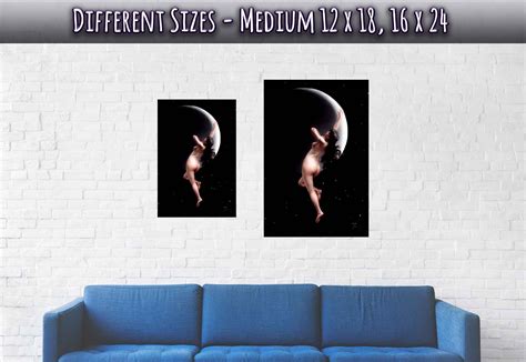 Moon Nymph Poster Naked Magic Moon Nymph Luis Ricardo Falero Poster UK EU USA Domestic Shipping