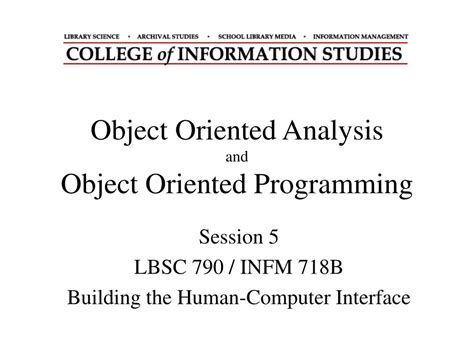 PPT Object Oriented Analysis And Object Oriented Programming PowerPoint Presentation ID 6947020