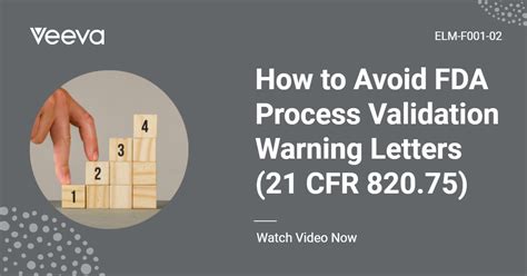 How To Avoid Fda Process Validation Warning Letters 21 Cfr 820 75 Learngxp Accredited