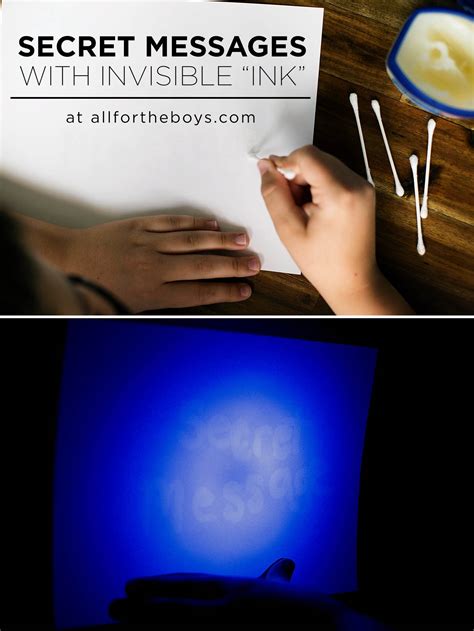 Secret Glowing Message With Invisible Ink All For The Babes