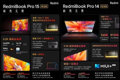 A Xiaomi lançou os notebooks RedmiBook Pro 14 e RedmiBook Pro 15 com telas de 2 5K e 3 2K