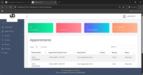 Clinic Management System Php Mysql Free Download