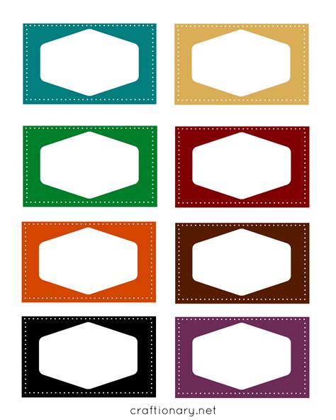 Name Templates Printable PDF Template