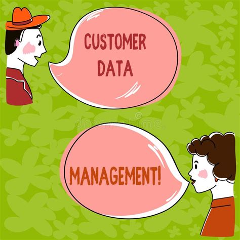 Handwriting Text Customer Data Management Concept Meaning Keep Track And Analysisage Customers