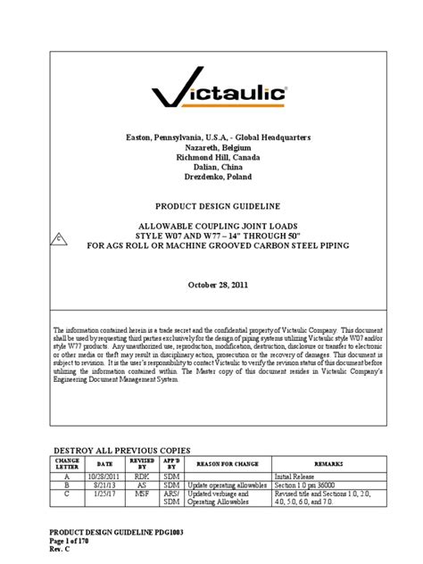 Product Design Guideline W07 And W77 Pdf Pipe Fluid Conveyance
