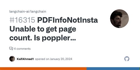 PDFInfoNotInstalledError Unable To Get Page Count Is Poppler Installed And In PATH Issue