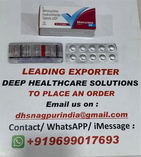 Minocycline Hydrochloride 50mg Tablets At Rs 300 Stripe Antibiotics Drug In Nagpur Id