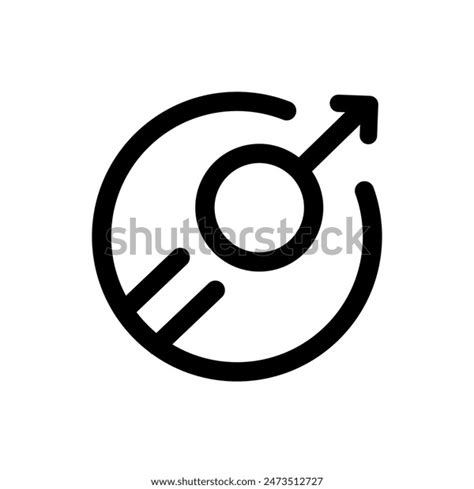 Hormonas Sexuales Masculinas Línea Icono Negro Vector De Stock