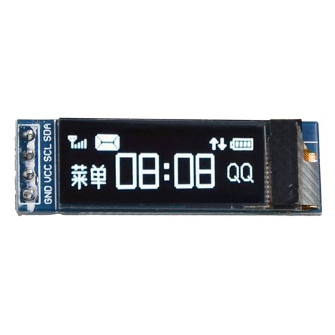 Btoer 0 91inch Oled Display 12832 Lcd Screen Iic Communication 3 3v 5v Power Supply Blue And