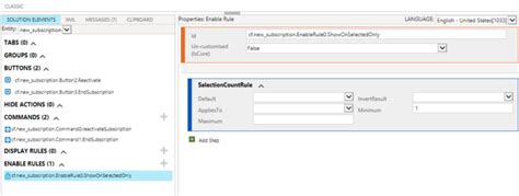 enable rule in ribbon workbench d365 demystified