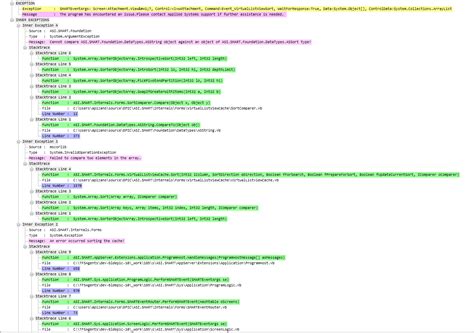 Tips For Interpretation Stack Trace Invalid Comparison Of Objects VB