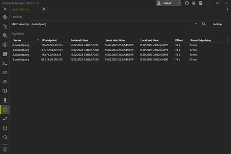 SNTP Lookup NETworkManager