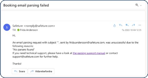 Enable Email Parsing Error Notifications Safeture Support
