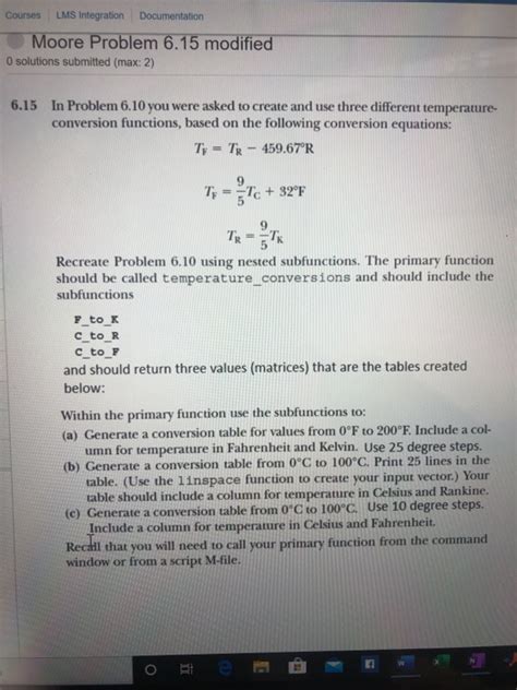 solved courses lms integration documentation moore problem