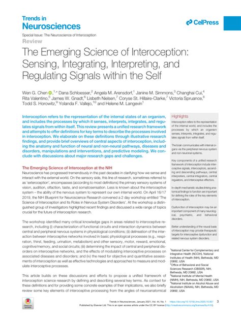 The Emerging Science Of Interoception Pdf
