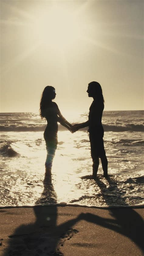 Couple Silhouette Beach