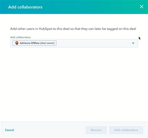 Add Collaborators To A Deal