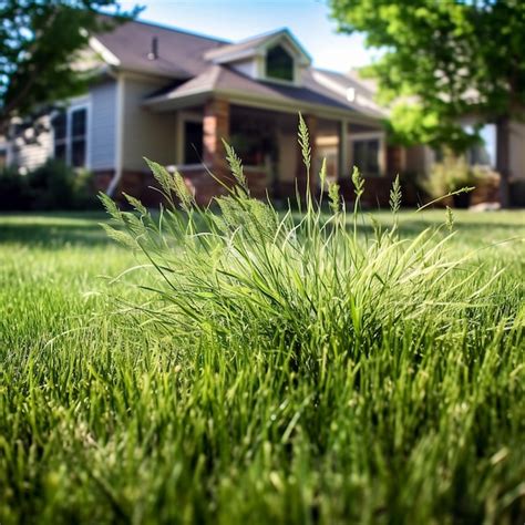 Premium Ai Image Nice Grass In Front Of A House
