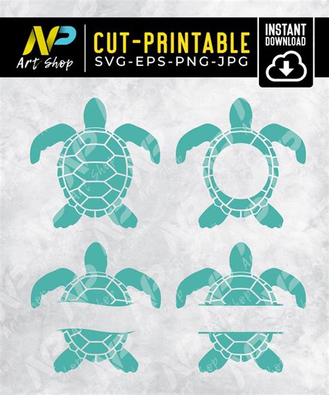 Turtle SVG Sea Turtle SVG Swimming Turtle SVG Svg For Cut Etsy