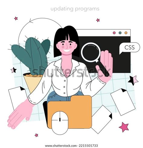 Programming Concept Idea Coding Testing Writing Stock Vector Royalty