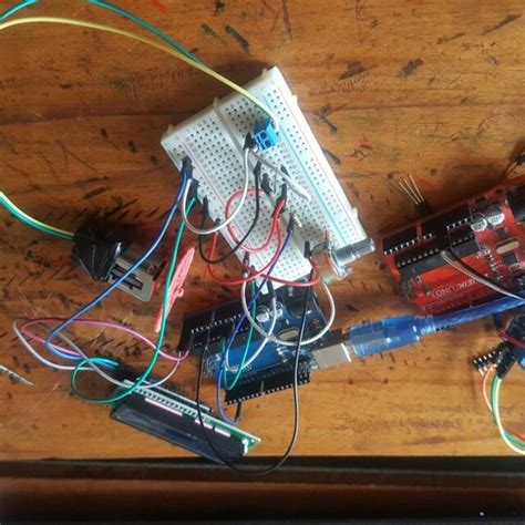 Circuit Connection Of LCD Two Arduino Boards Were Used For RF Download Scientific Diagram