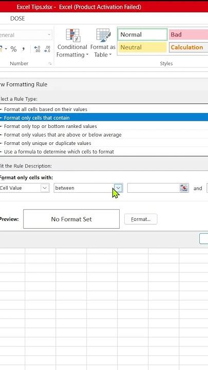 excel easy tip🔥conditional formatting shorts short viral exceltips