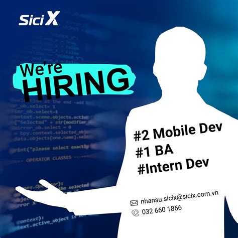 Sicix Technology On Linkedin Mobiledeveloper Mobiledev Businessanalyst Intern Tuyendung