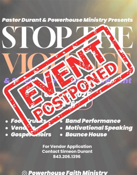 Postponed Stop The Violence And Suicide Prevention Movement Town Of Lamar