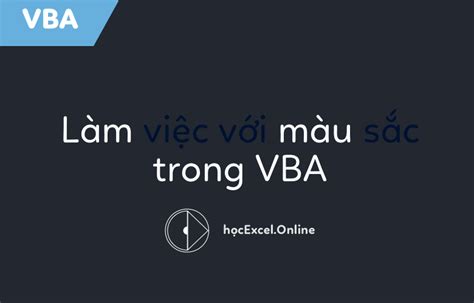Lập Trình Vba để Tùy Chỉnh độ đậm Nhạt Của Màu Nền Trong Excel Học Excel Online Miễn Phí