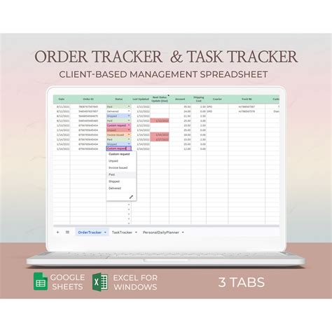 Work Order Excel Template