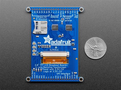 Adafruit 28″ Tft Lcd With Touchscreen Breakout Board Wmicrosd Socket