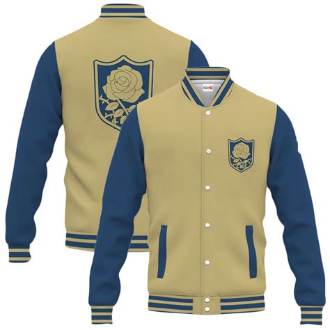 Blue Rose Varsity Jacket Otaku4fan
