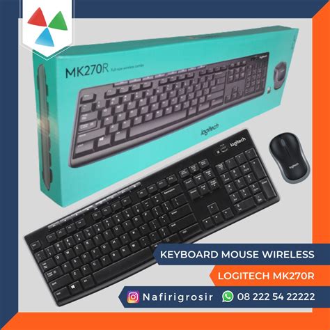 Jual Keyboard Mouse Logitech Mk270r Wireless Full Size Shopee Indonesia