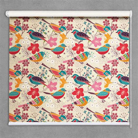 Whimsical Woodland Bird Print Roller Blinds Magicdecor®