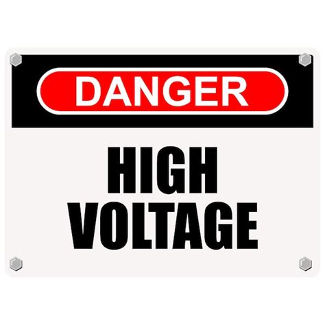 Premium Vector Danger High Voltage Sign And Label Vector