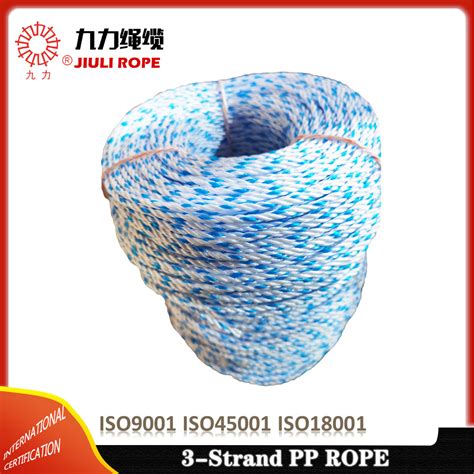 3 Strands Rope Polypropylene Rope Ship Rope Pp Multifilament Rope