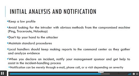 Cyber Security Incident Handling And Incident Response Next Generation Learning