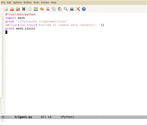 Daniela González Programación Librería Math en Python Funciones trigonométricas