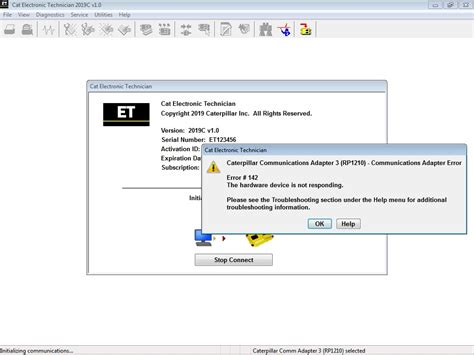 Test The Connection To The Ecm Using Cat Communication Adapter 3