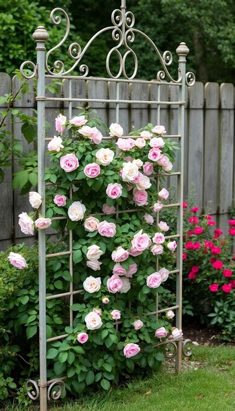 Rose And Ivy Garden Fence Flowering Vines On Fence Rose Fence