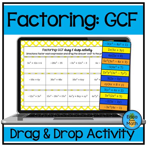 Factoring Out The Gcf Digital Activity Drag And Drop Made By Teachers