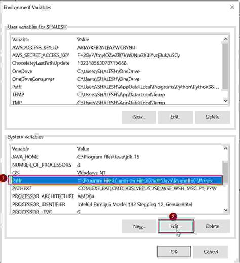 how to set java home environment variable in windows 10