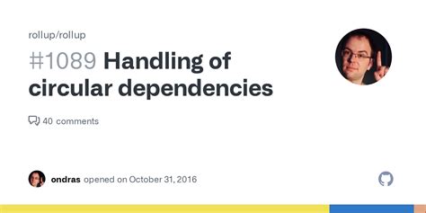 Handling Of Circular Dependencies · Issue 1089 · Rolluprollup · Github
