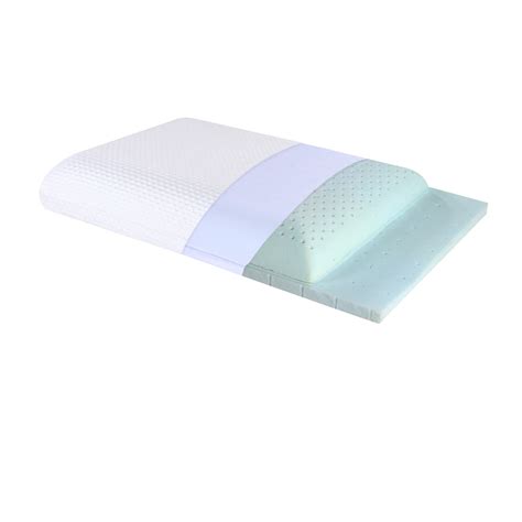 Suq I Ome Latex Foam Pillow Ultra Thin Ideal For All Sleepers 23 X