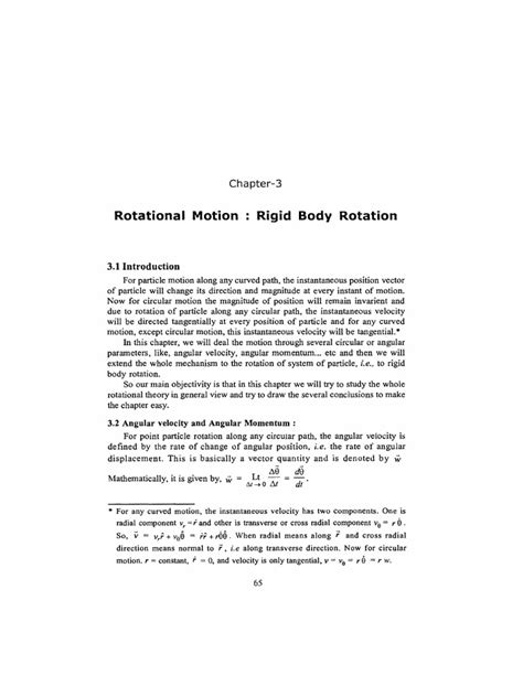 rotational motion pdf