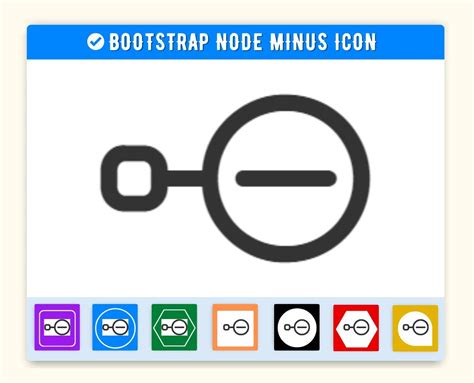 bootstrap node minus icon bi bi node minus icon code html css