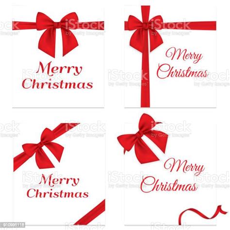 현실적인 빨간 활 고 리본 투명 한 배경에 고립 인사말 카드 포스터 또는 책자를 위한 템플릿입니다 벡터 일러스트 레이 션 0명에 대한 스톡 벡터 아트 및 기타 이미지